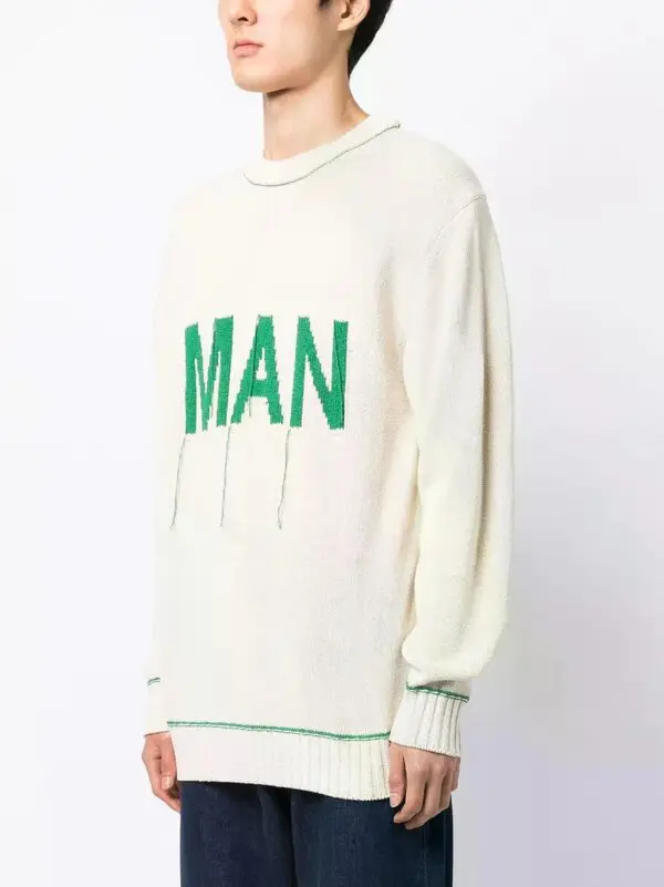 Junya Watanabe Jacquard-logo Knitted Sweatshirt