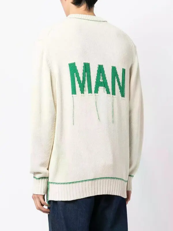 Junya Watanabe Jacquard-logo Knitted Sweatshirt