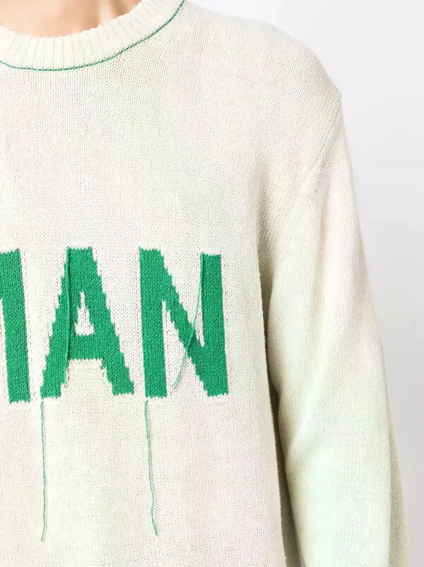 Junya Watanabe Jacquard-logo Knitted Sweatshirt
