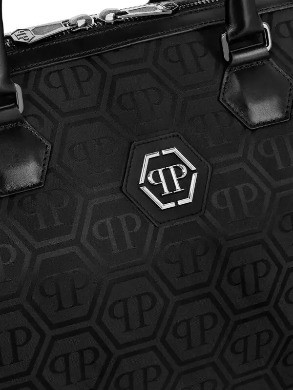 Philipp Plein Jacquard Monogram Tote Bag