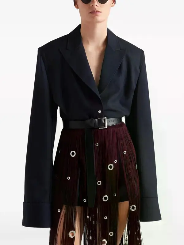 Prada Single-breasted Pinstripe Jacket