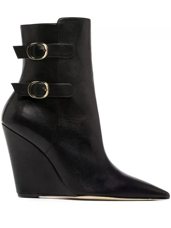 STUART WEITZMAN Pointed-toe 100mm Wedge Boots