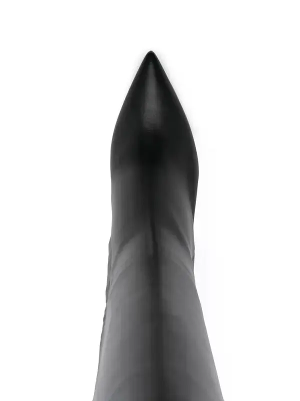 GIANVITO ROSSI 90mm Point-toe Leather Boots