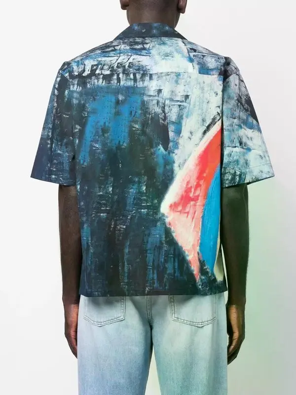 Marni Abstract-print Cotton Shirt