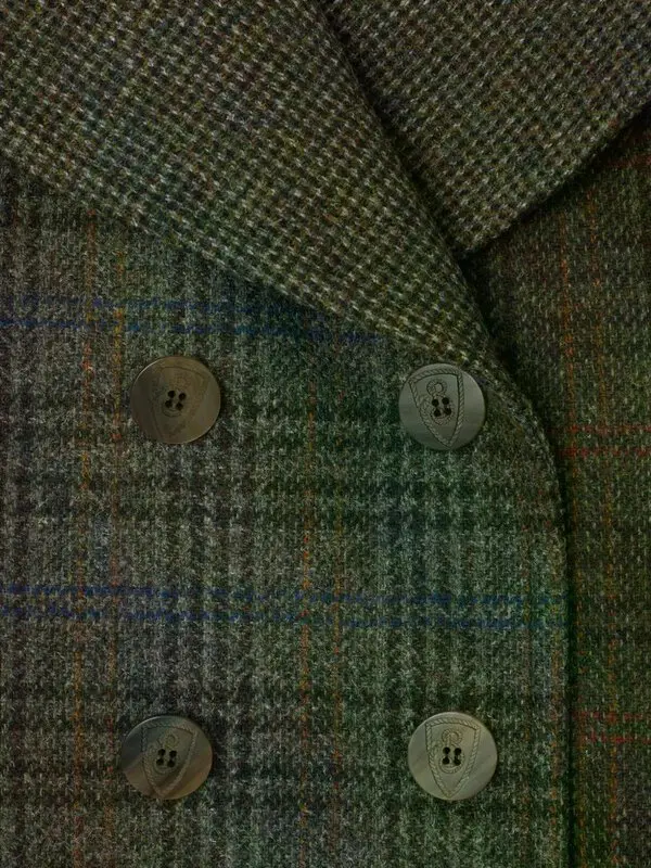 Burberry Checked Patchwork Double-breasted Coat