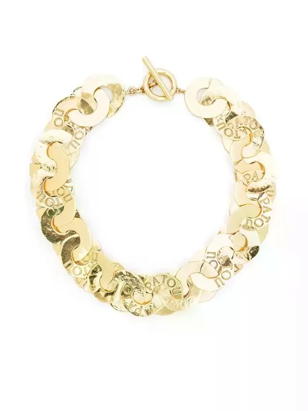 PATOU Brass Coin Necklace - Gold