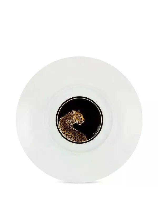 Dolce & Gabbana Leopard-print Dessert Plates