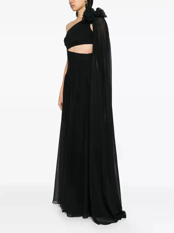 Elie Saab Asymmetric Silk Gown