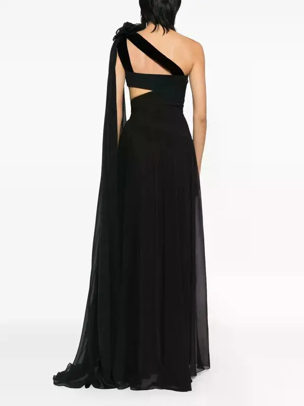 Elie Saab Asymmetric Silk Gown