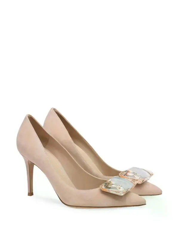 GIANVITO ROSSI Jaipur 85mm Suede Pumps