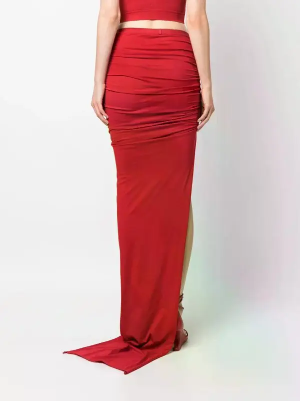 Rick Owens Gathered Maxi Skirt