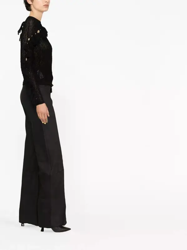 ISAAC SELLAM EXPERIENCE Drawstring Leather Trousers
