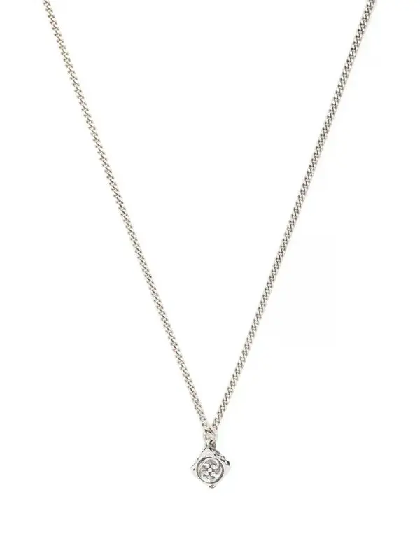 Emanuele Bicocchi Dice Pendant Necklace - Silver