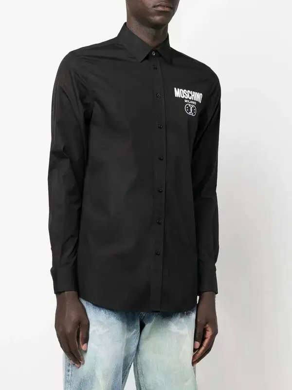 Moschino Logo-print Long-sleeve Shirt