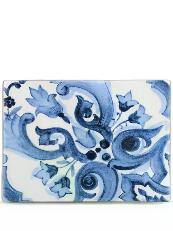 Dolce & Gabbana Small Porcelain Coaster - Blue