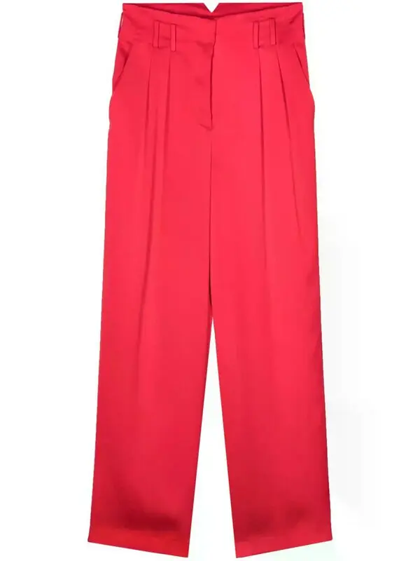 GENNY Straight-leg Satin Trousers