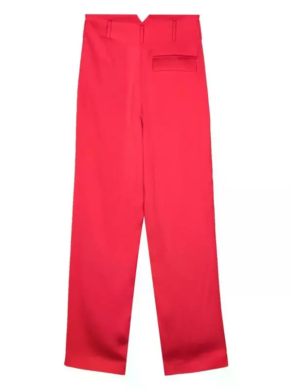 GENNY Straight-leg Satin Trousers