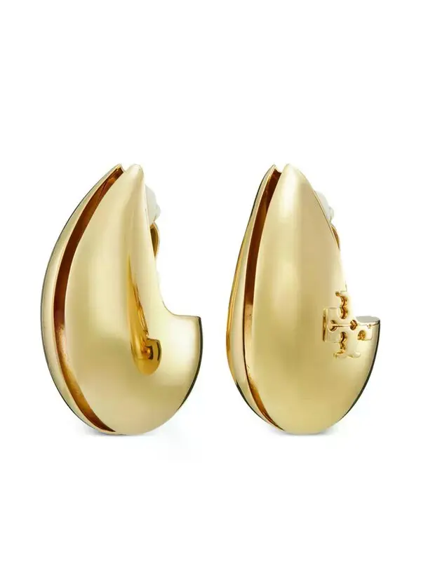 Tory Burch Wave Clip-on Earrings - Gold