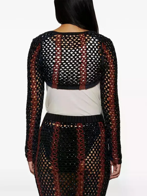 DIOTIMA Gala Crystal-embellished Mesh Shrug