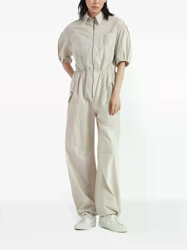 Brunello Cucinelli Wide-leg Cotton Jumpsuit
