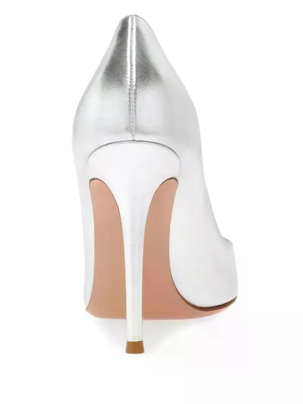 GIANVITO ROSSI Tone Stiletto Heel Pumps - Silver
