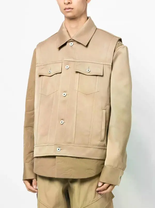 FENG CHEN WANG Logo-patch Long-sleeve Jacket