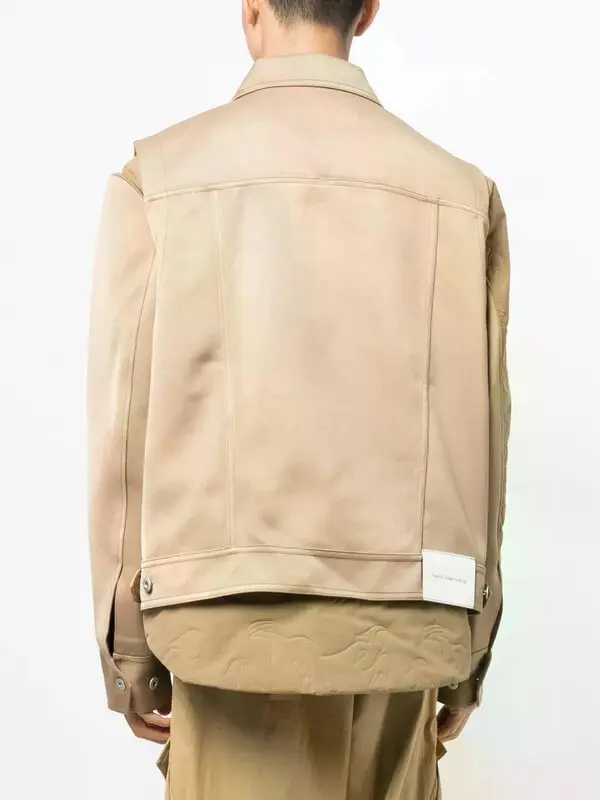 FENG CHEN WANG Logo-patch Long-sleeve Jacket