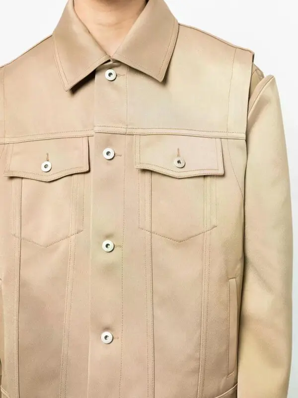 FENG CHEN WANG Logo-patch Long-sleeve Jacket