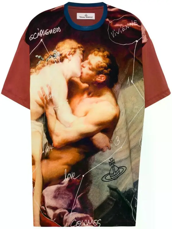VIVIENNE WESTWOOD Kiss Cotton T-shirt - Red