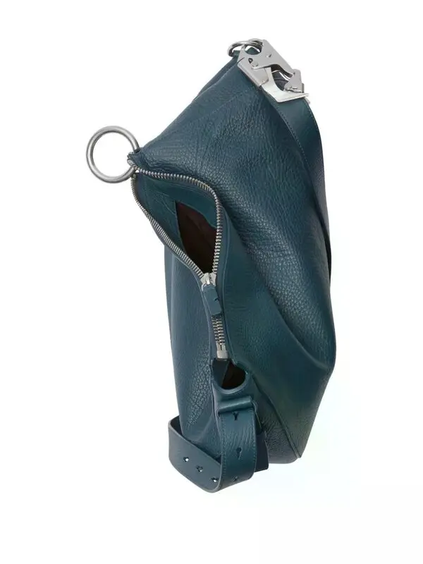 Burberry Knight Leather Shoulder Bag - Blue