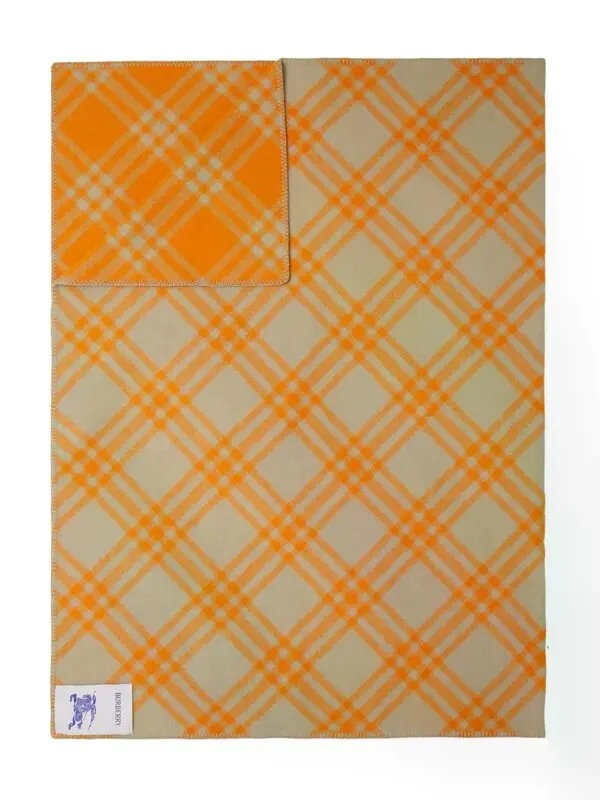 Burberry Check-pattern Wool Blanket