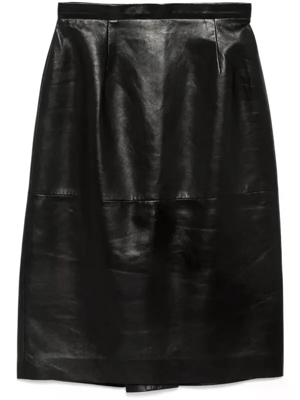 Ermanno Scervino Lambskin Pencil Skirt