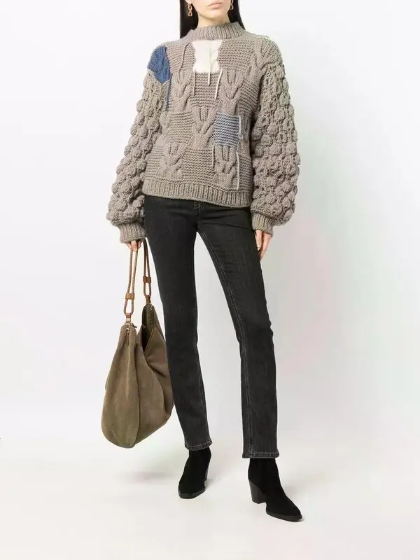 TUINCH Patchwork Cashmere Jumper