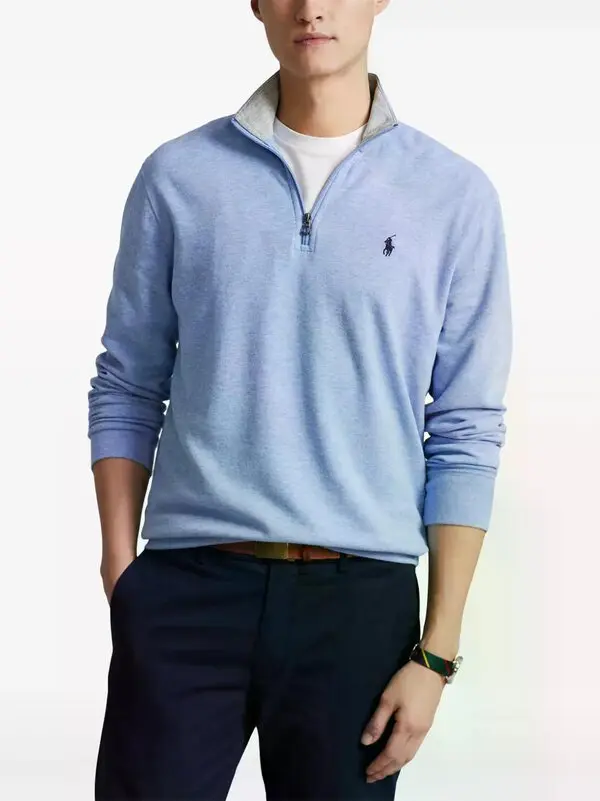 Polo Ralph Lauren Polo Pony Half-zip Jumper - Blue