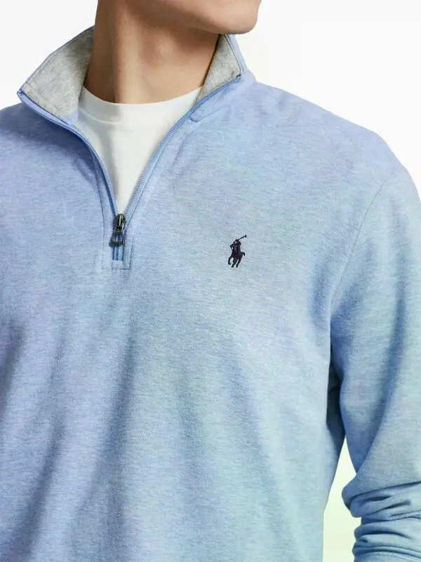 Polo Ralph Lauren Polo Pony Half-zip Jumper - Blue