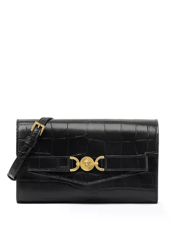 Versace Medusa '95 Croc-effect Crossbody Bag