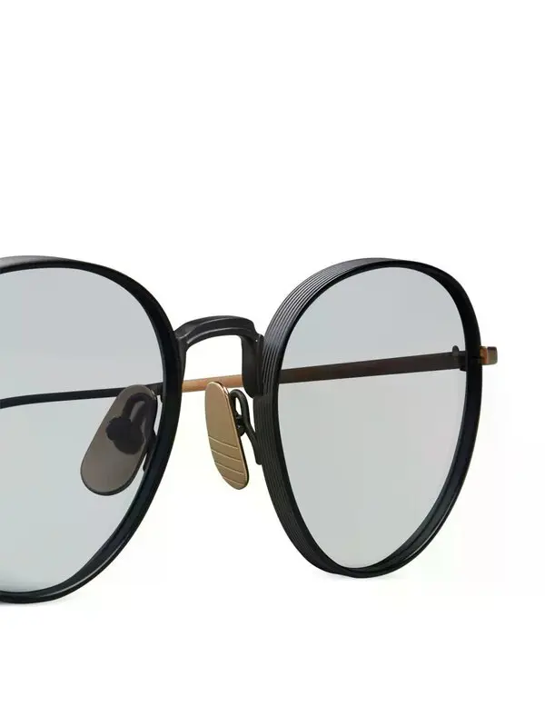 Thom Browne Round-frame Tinted Sunglasses - Black