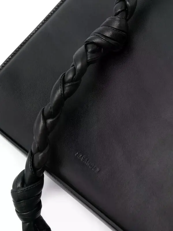 JIL SANDER Tangle Leather Shoulder Bag