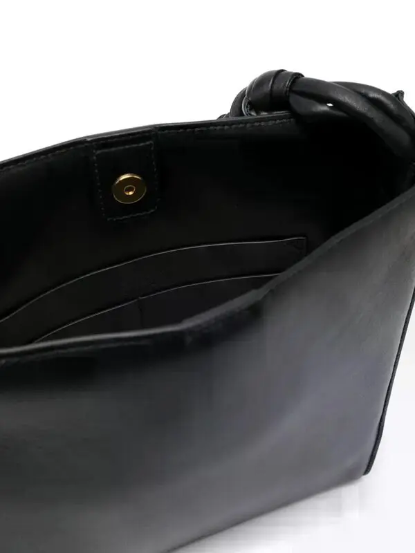 JIL SANDER Tangle Leather Shoulder Bag