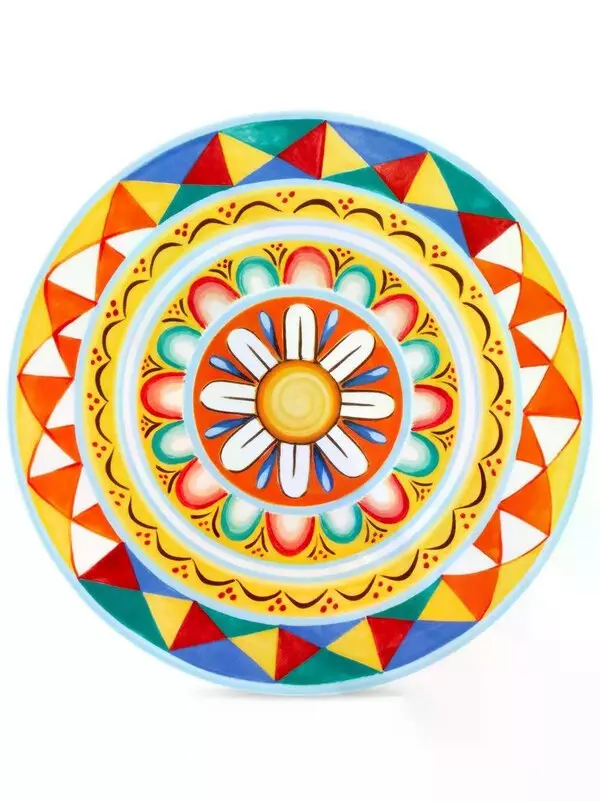 Dolce & Gabbana Carretto Sicilano Set-of-two Dessert Plates - Orange
