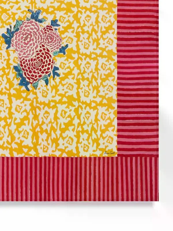 LISA CORTI Arabesque Corolla Rectangular Tablecloth