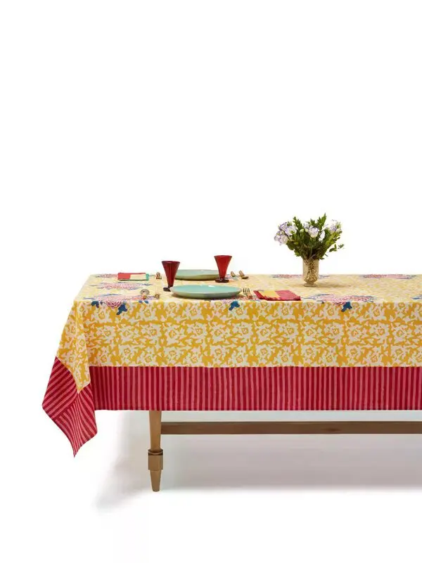 LISA CORTI Arabesque Corolla Rectangular Tablecloth