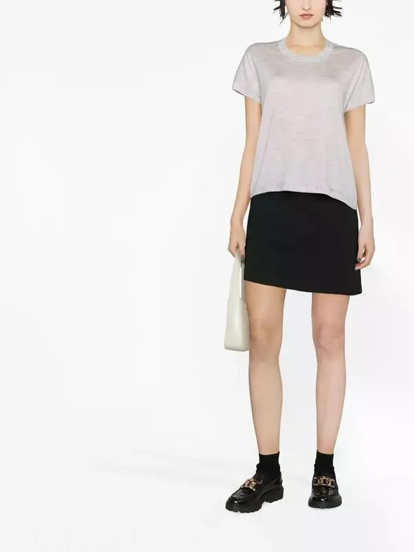 BARRIE Short-sleeve Cashmere Top