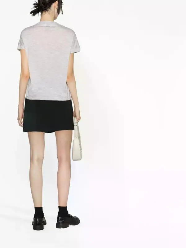BARRIE Short-sleeve Cashmere Top