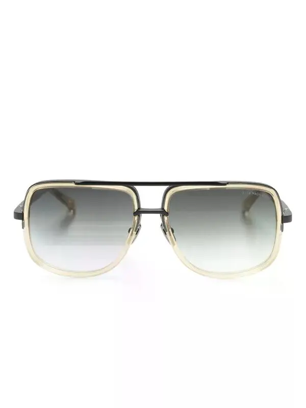 Dita Mach-one Pilot-frame Sunglasses - Black