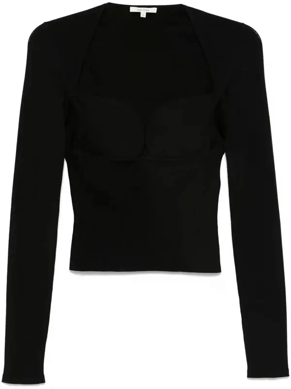 NENSI DOJAKA Bustier-style Top - Black