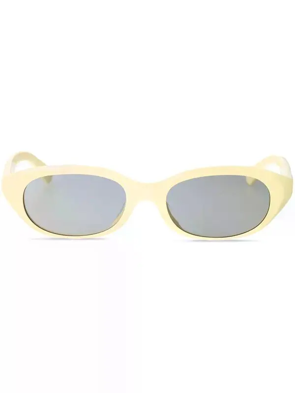 Burberry Oval-frame Sunglasses - Yellow