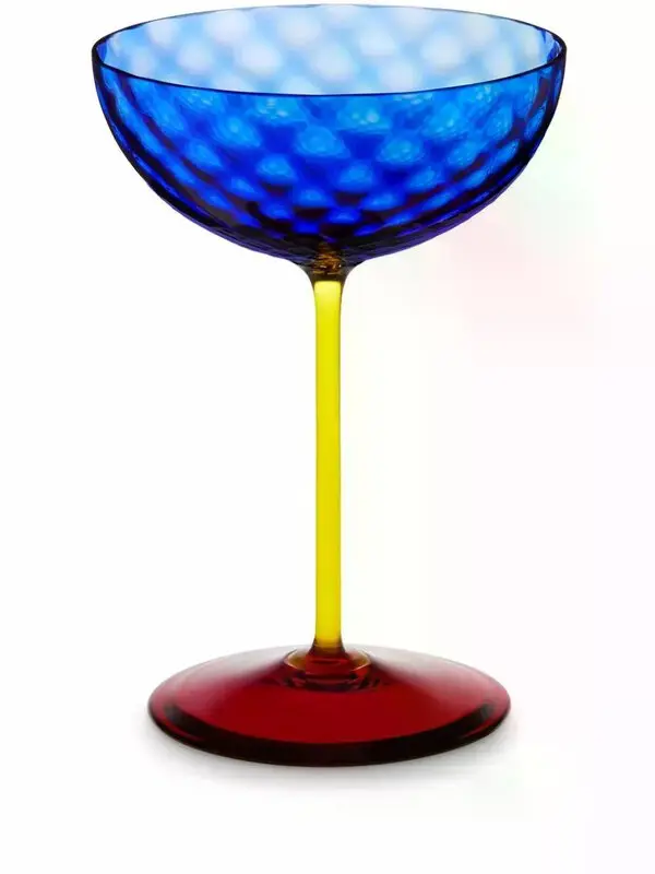 Dolce & Gabbana Hand-blown Murano Champagne Glass - Blue