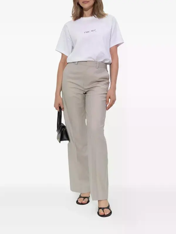 Victoria Beckham Wide-leg Trousers - Neutrals