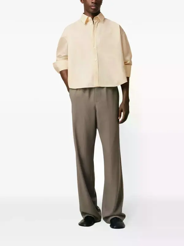 AMI Paris De Coeur Cropped Shirt